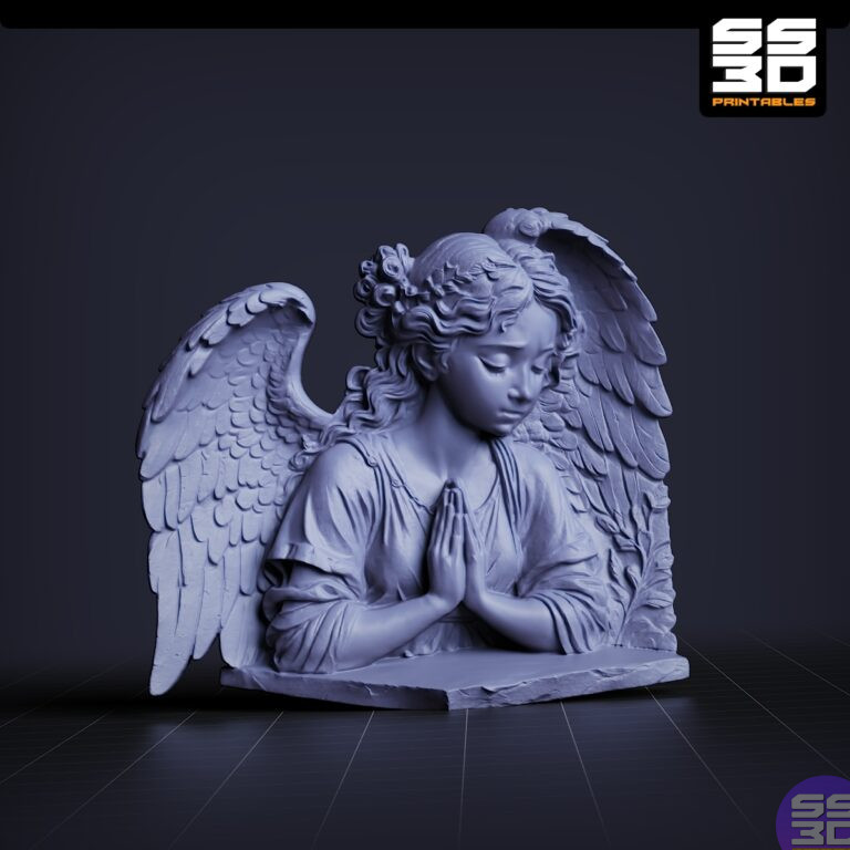 Angel 3D Relief - 3d printable and cnc - SS3DPRINTABLES