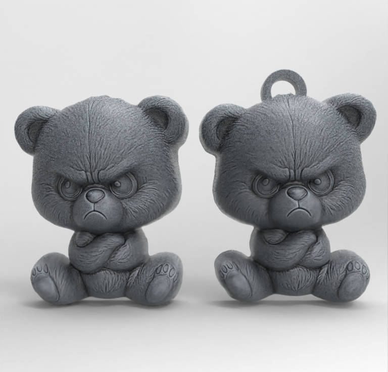 Angry Bear 3D Model - STL File for 3D Printing & CNC Engraving ...