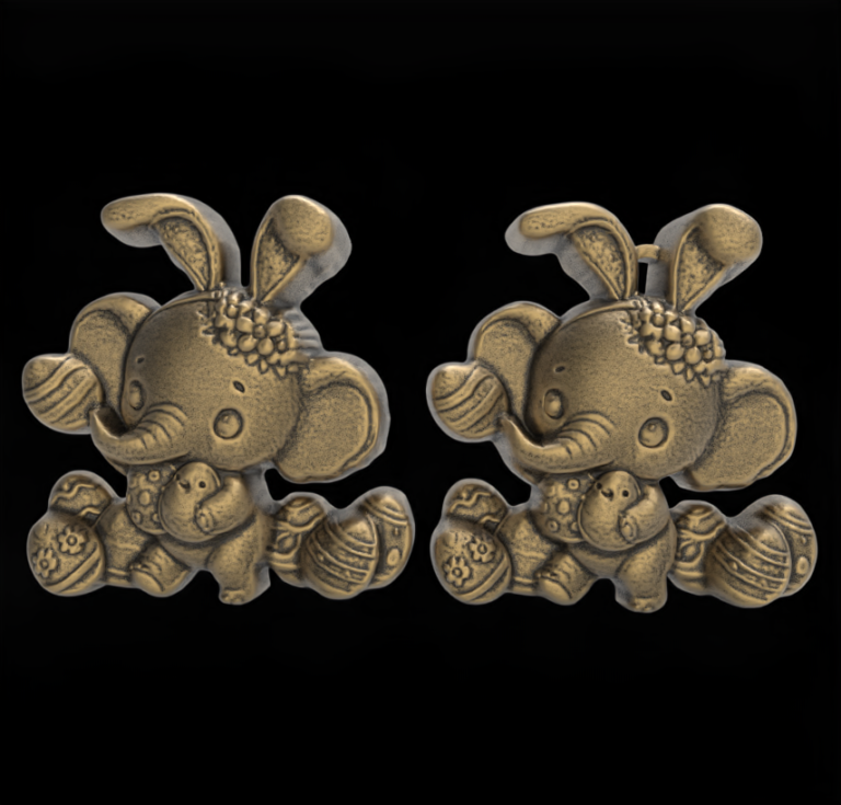 Easter Elephant 3D Model - STL File for 3D Printing & CNC Engraving ...