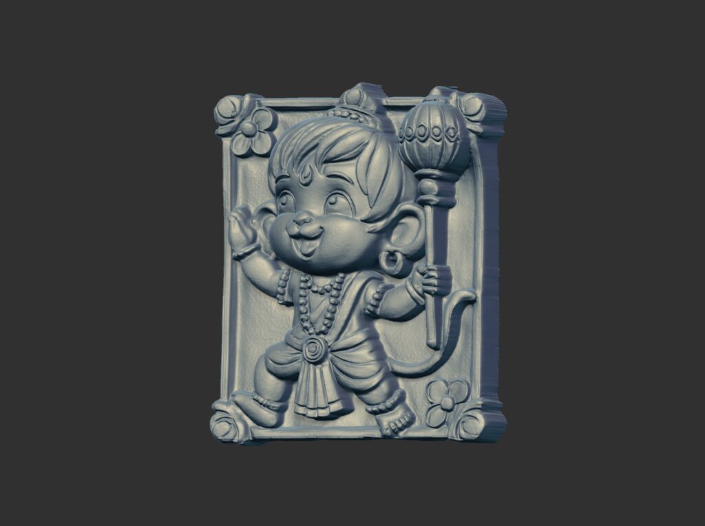 cute hanuman 3dmodel cnc carvings - SS3DPRINTABLES