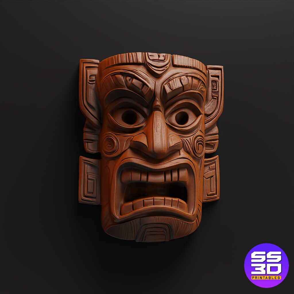 Tiki Mask Collection - 3D Printable & CNC Ready STL Files - SS3DPRINTABLES
