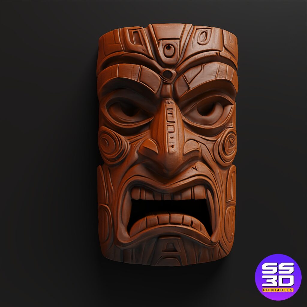 Tiki Mask Collection - 3D Printable & CNC Ready STL Files - SS3DPRINTABLES