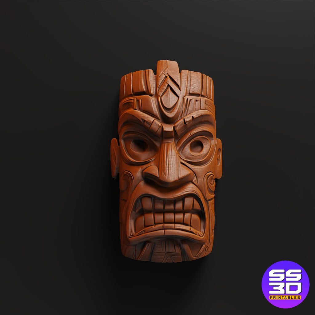 Tiki Mask Collection - 3D Printable & CNC Ready STL Files - SS3DPRINTABLES