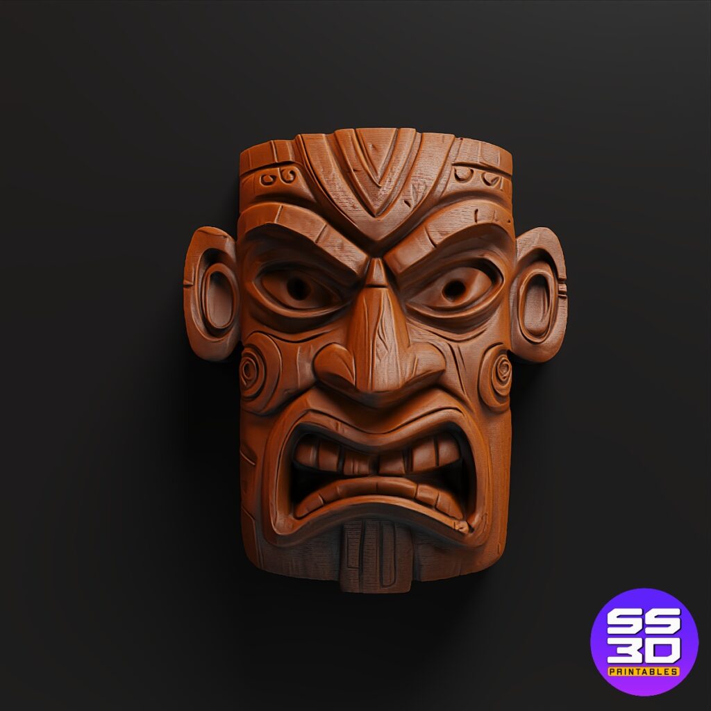 Tiki Mask Collection - 3D Printable & CNC Ready STL Files - SS3DPRINTABLES
