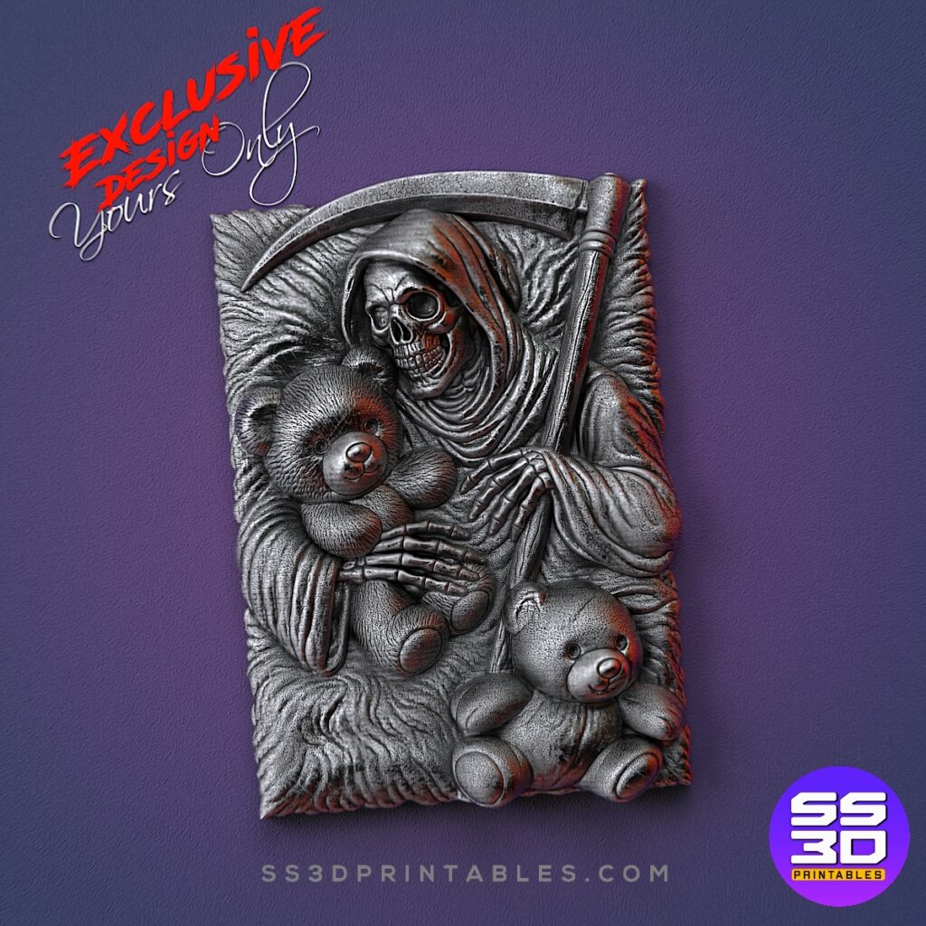 Skull Reaper with Teddy -Exclusive Stl - SS3DPRINTABLES